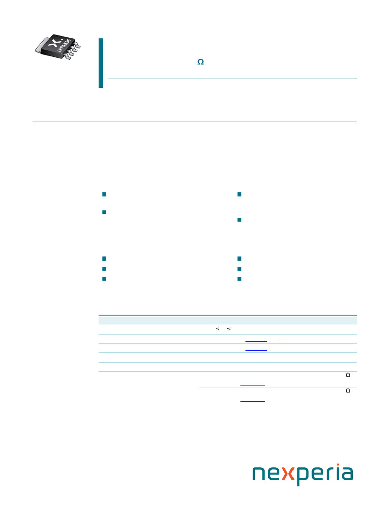Datasheet NMOS PSMN0R9-25YLC | PDF | Field Effect Transistor | Mosfet