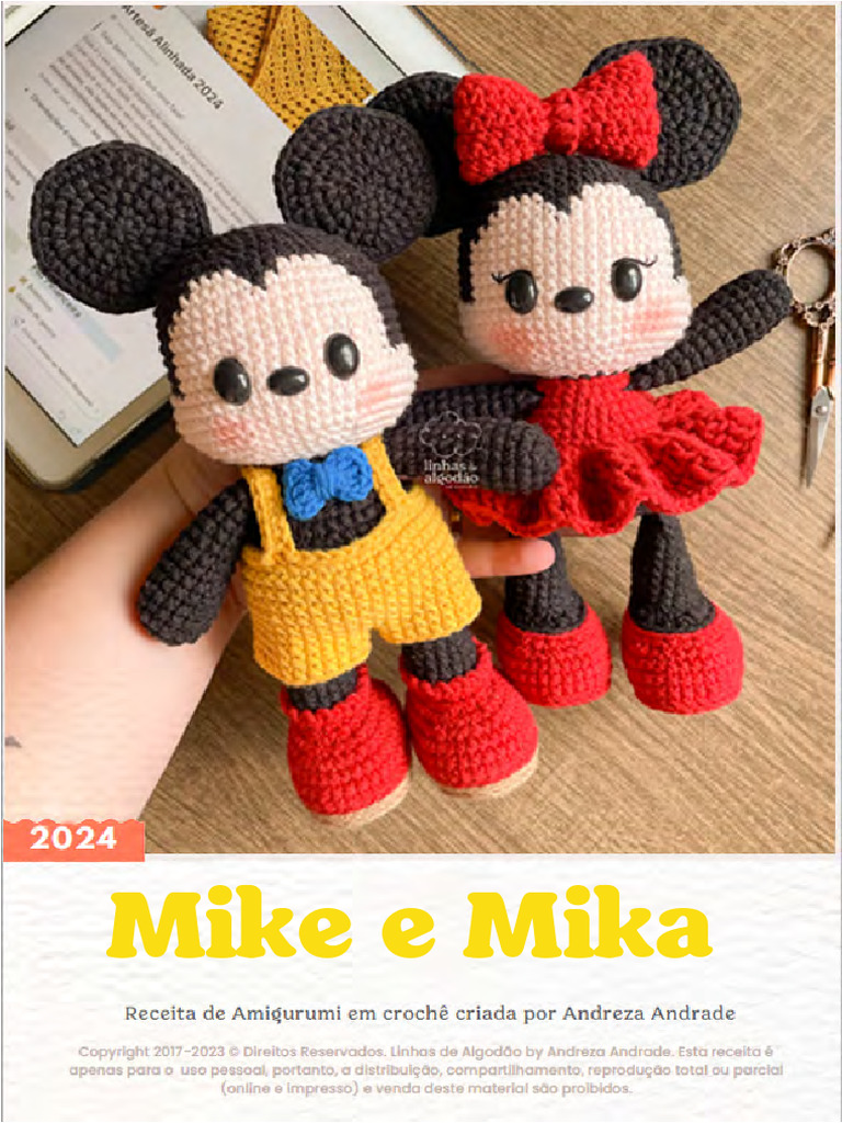 Adreza Andrade - Miki e Mika Por | PDF | Direitos Autorais | Crochê