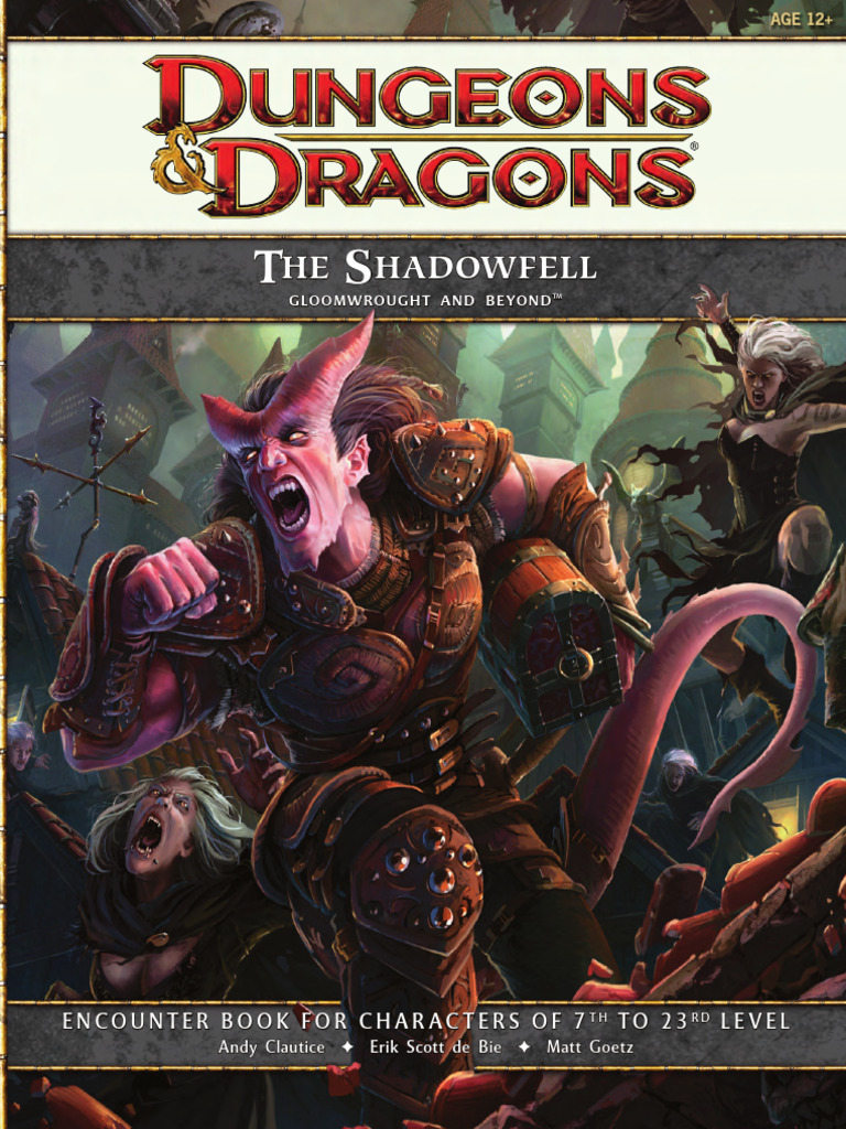DD4_Shadowfell_Encounter_Book | PDF | Gary Gygax Games | Dungeons & Dragons