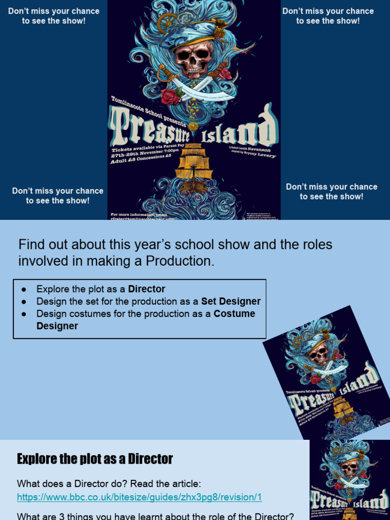 Edited - COVER - Treasure Island - School Show | PDF | Treasure Island ...