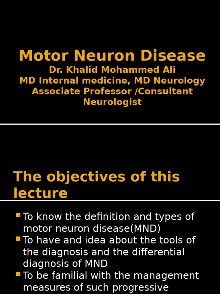 Mnd | PDF | Neurology | Clinical Medicine