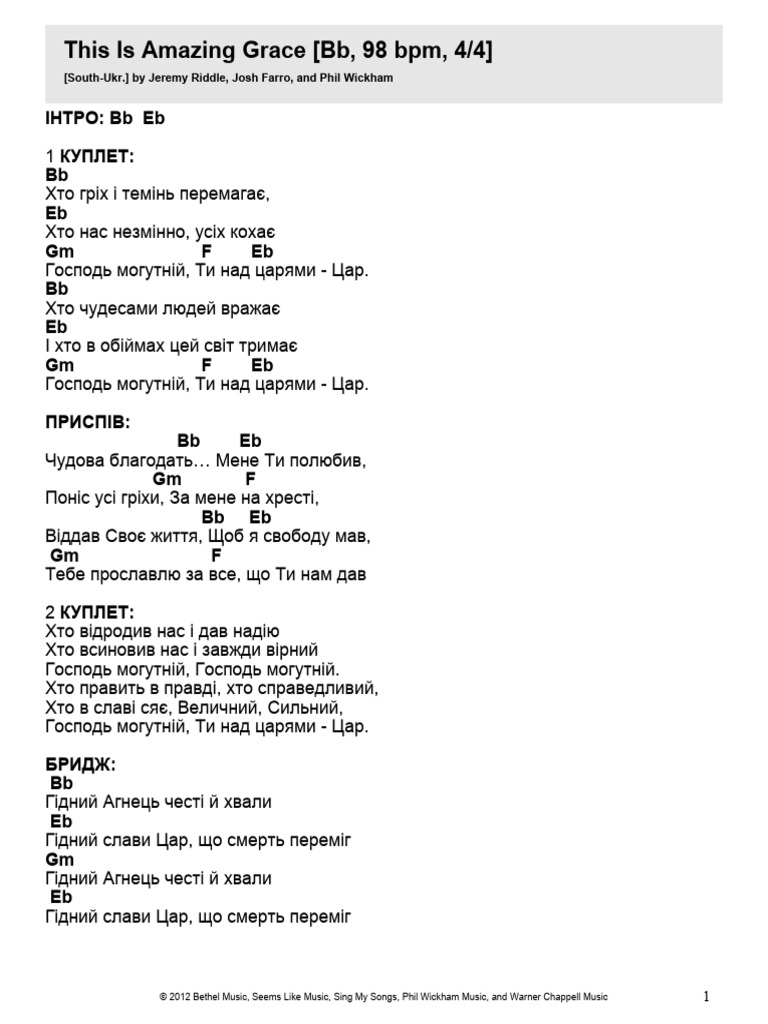 This Is Amazing Grace - Bb-1 | PDF