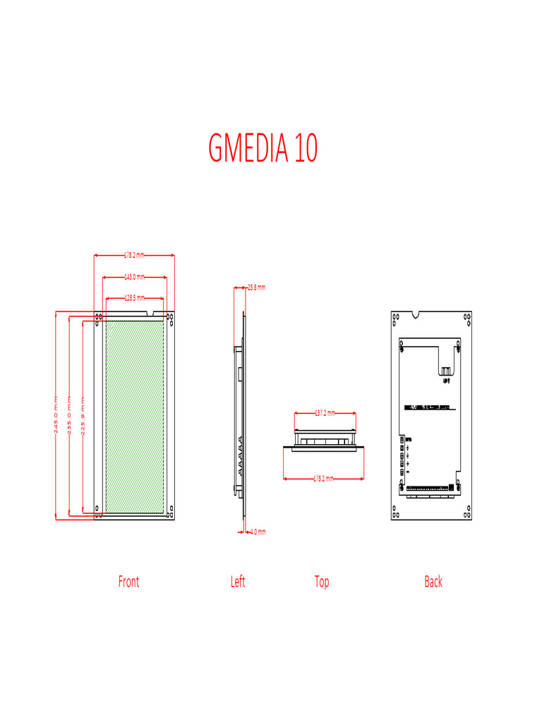 Gmedia 10 Genel Ölçüler | PDF