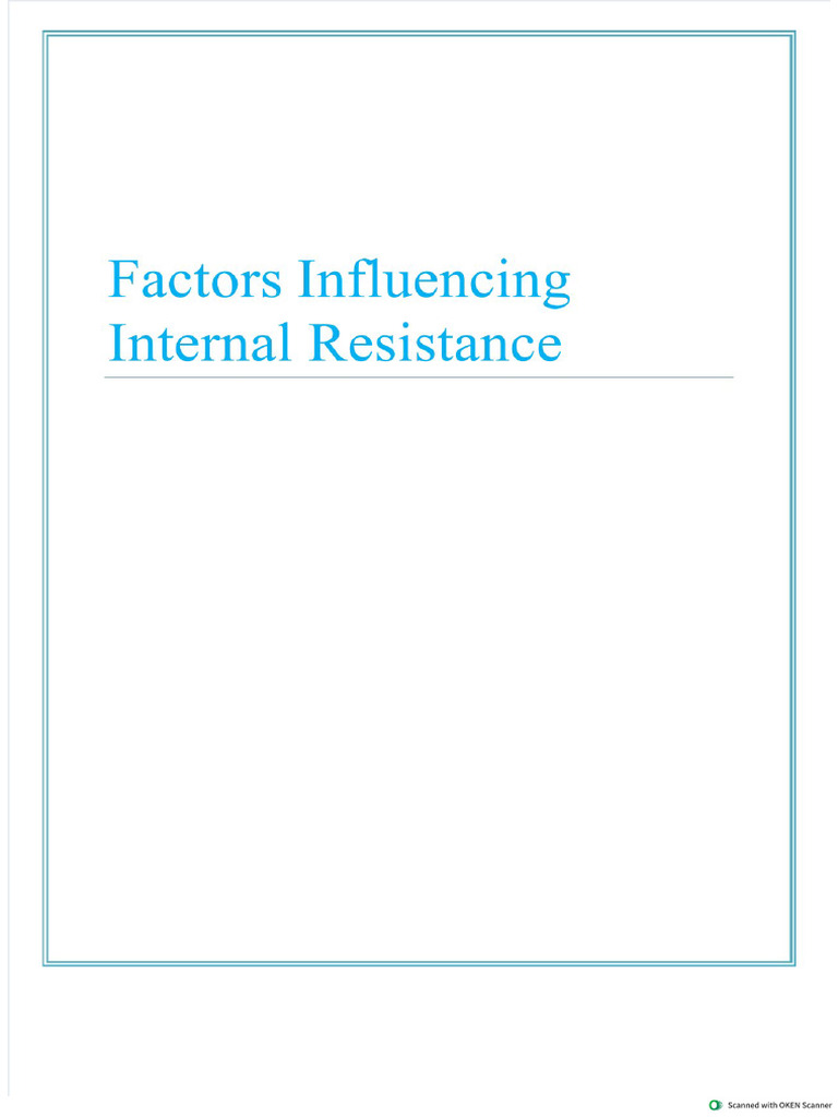 Internal-Resistance Project | PDF