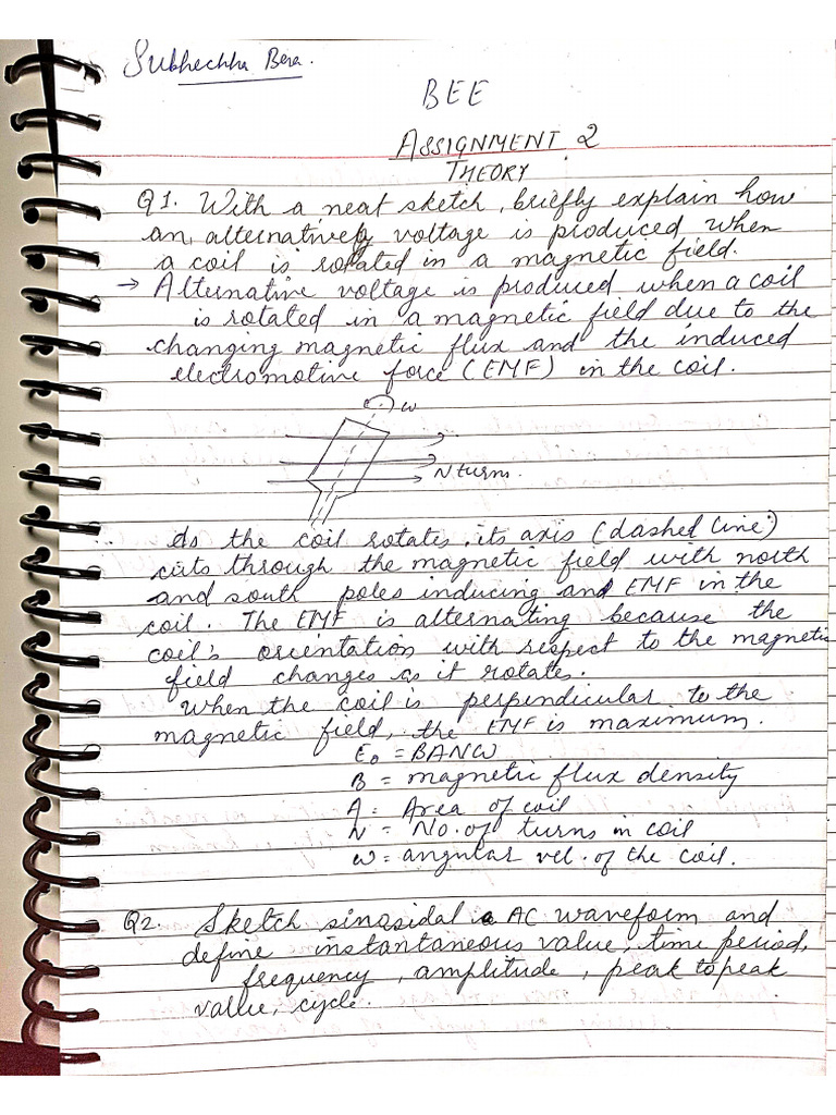 BEE Assignment Theory Module 2 | PDF