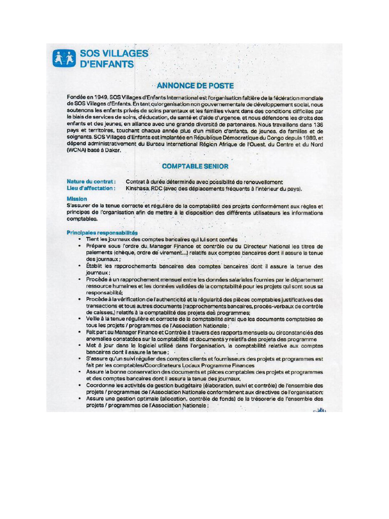 Comptable Senior PDF | PDF