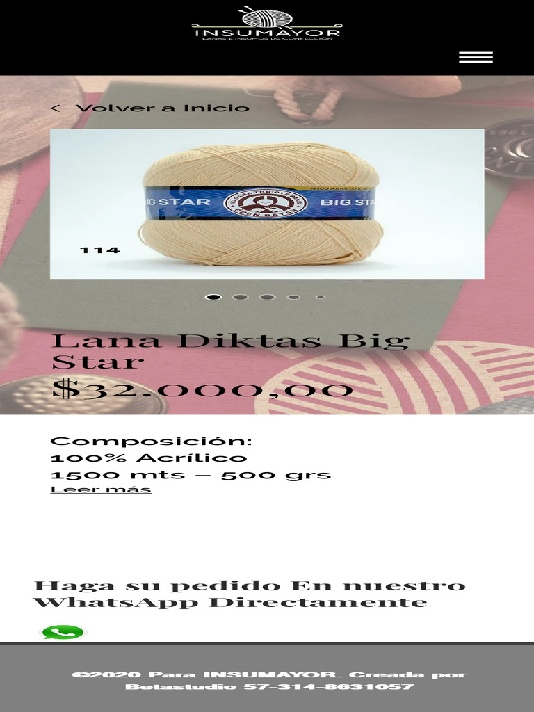 Lana Diktas Big Star INSUMAYOR | PDF