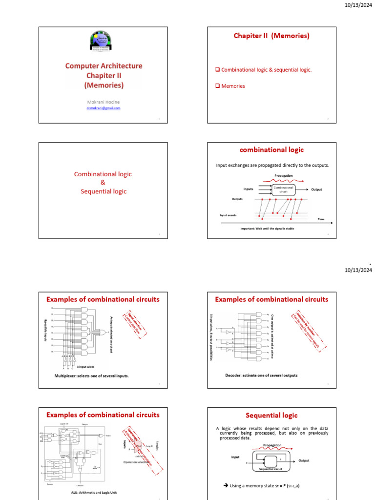 AO Chapter2 Memoires | PDF | Computer Data Storage | Central Processing Unit