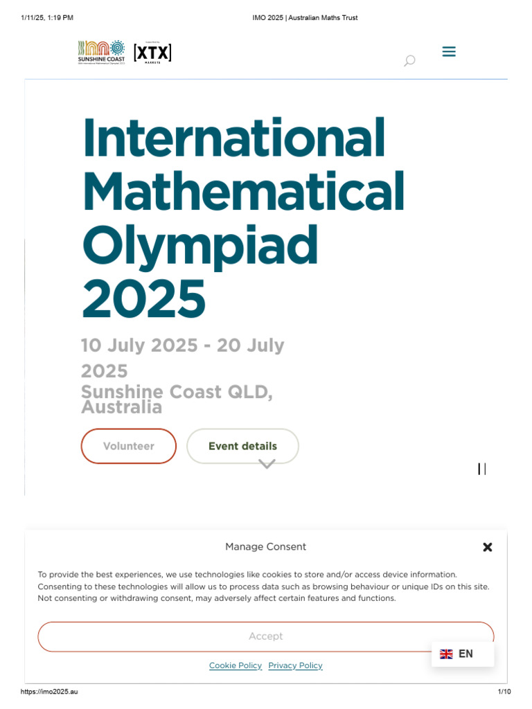 IMO 2025: International Math Olympiad Australia | PDF | Http Cookie ...