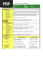 DLP Revised K 12 Matatag Template 1 | PDF