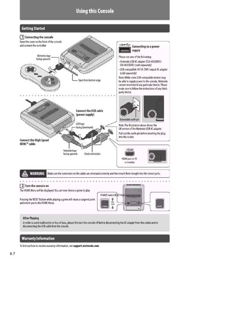 Manual Snes Mini | PDF