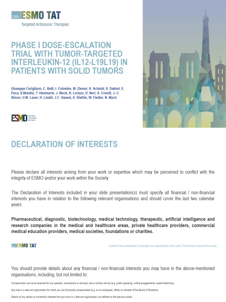 ESMO-TAT-2024-Draft_presentation | PDF | Cancer | Clinical Trial