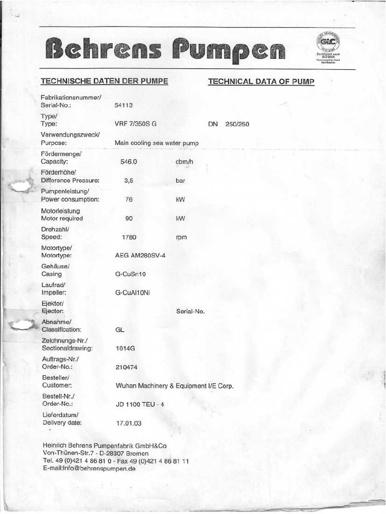 Drawing, Spare Parts List | PDF
