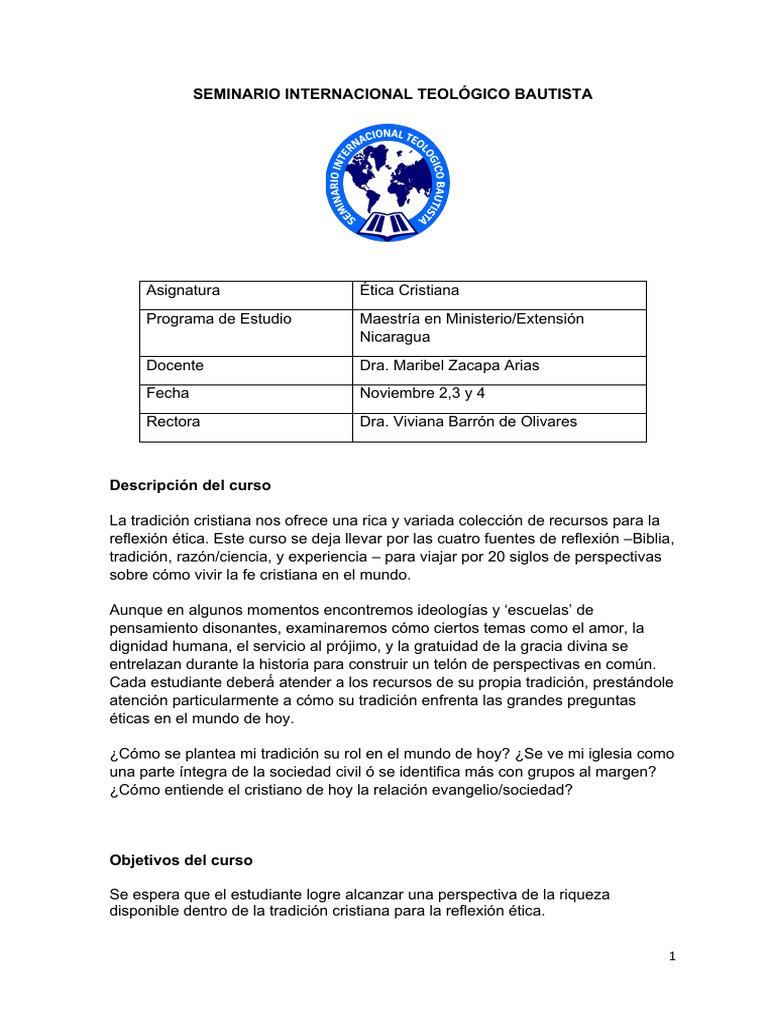 Programa de Curso | PDF