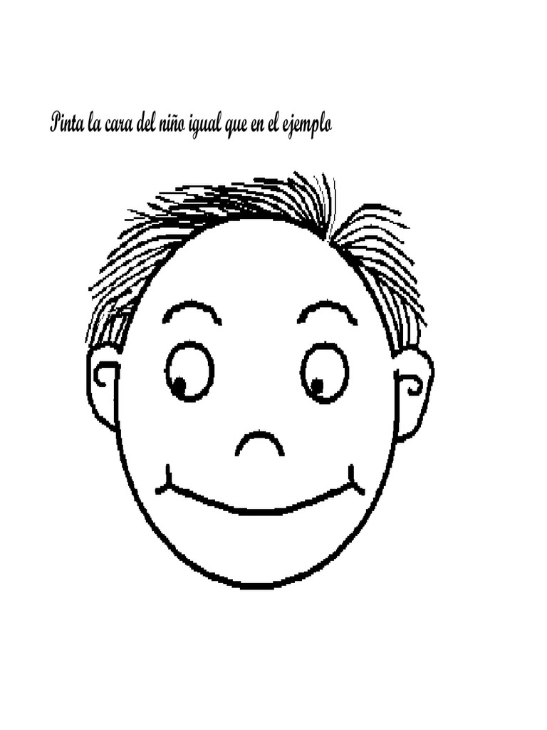 Dibuja y pinta la cara del niño | PDF