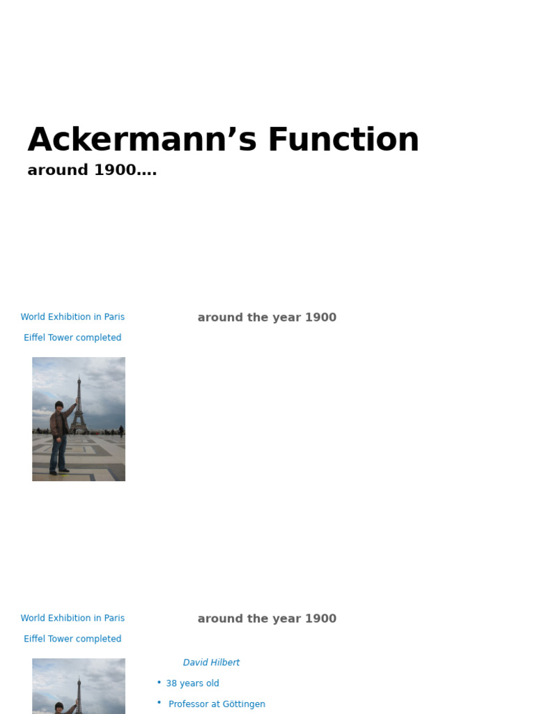 I2EA 18 Ackermann Function P | PDF | Mathematical Analysis | Formalism (Deductive)