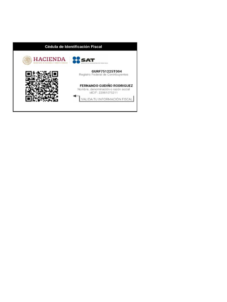 Cedula RFC PDF 13-Nov-2024 | PDF
