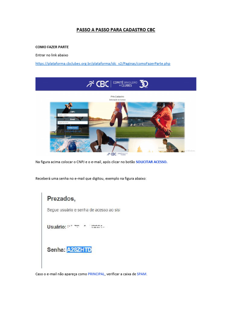 Cadastro no CBC: Guia Completo | PDF