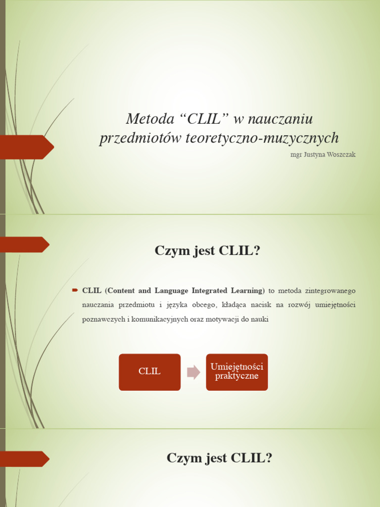 Metoda CLIL | PDF