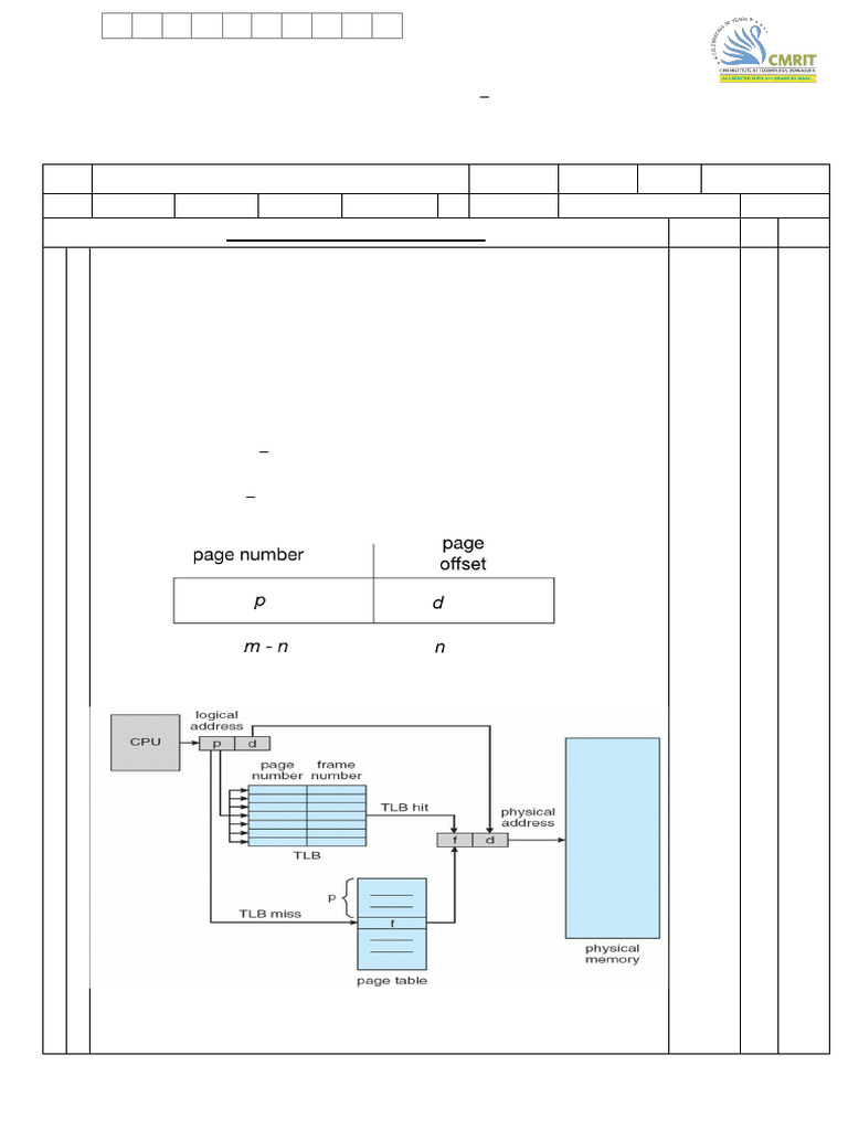 IAT-III Question Paper With Solution of BCS303 Operating Systems March-2024-Attar Mahay Sheetal ...