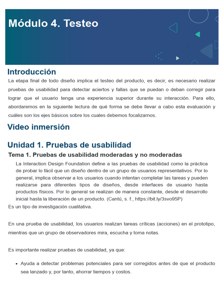 Modulo 4 | PDF | Usabilidad | Software