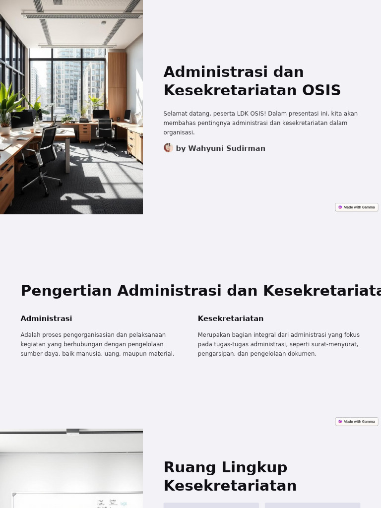 Pentingnya Administrasi OSIS untuk Efisiensi | PDF
