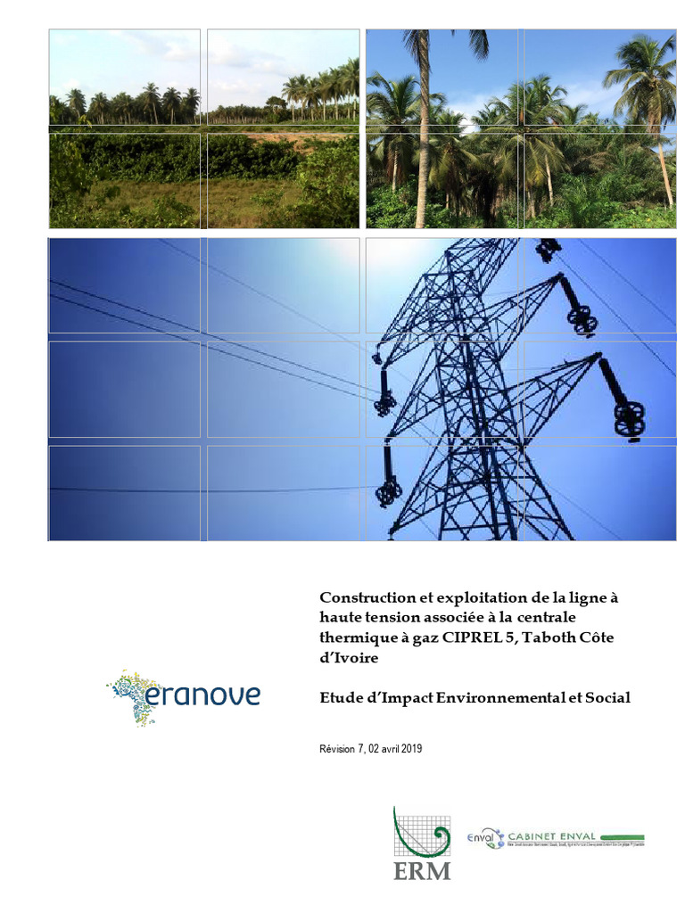 EIES pour la ligne haute tension CIPREL 5 | PDF | Environnement naturel ...