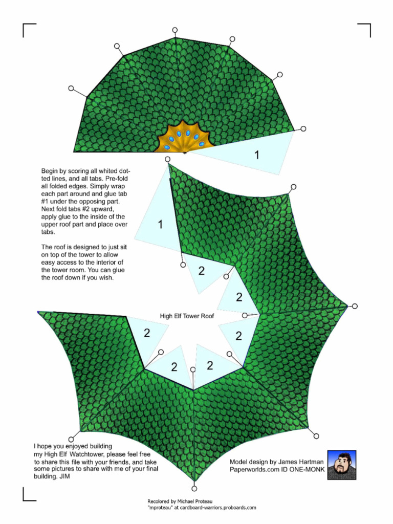 High Elf Tower Roof Recolors-Ver2 | PDF