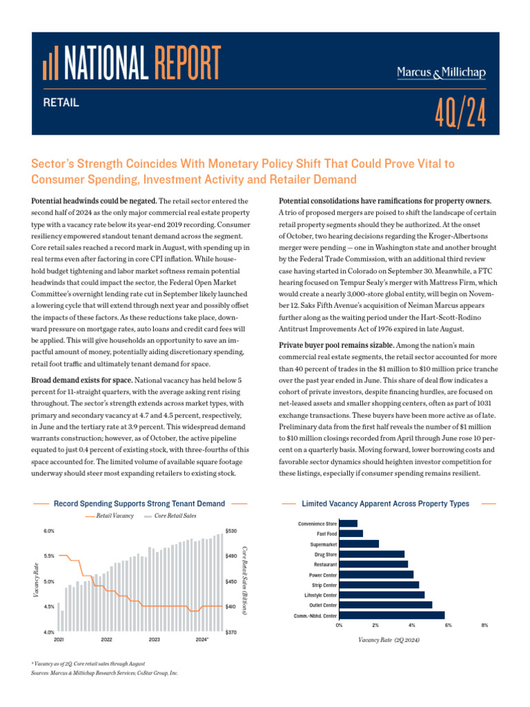 4Q24 Retail National Report | PDF | Retail | Money