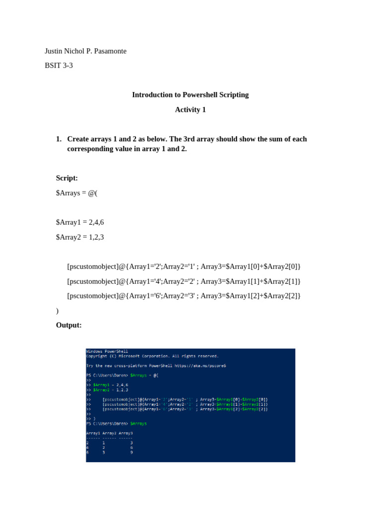 PasamonteJustinNicholP Activity1 | PDF