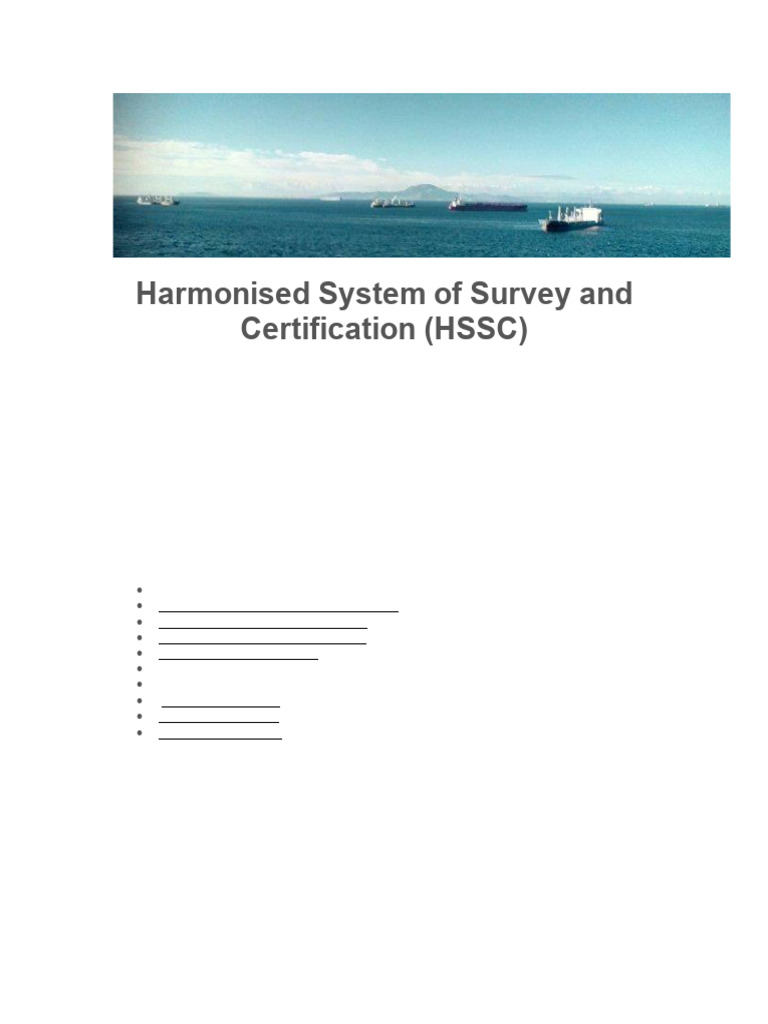 HSSC harmonized system | PDF | Ships | Shipping