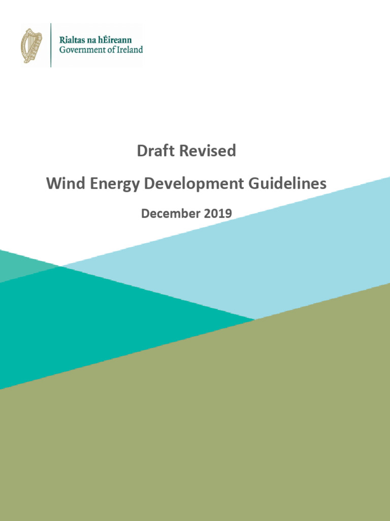 Draft Revised Wind Energy Development Guidelines: December 2019 | PDF ...