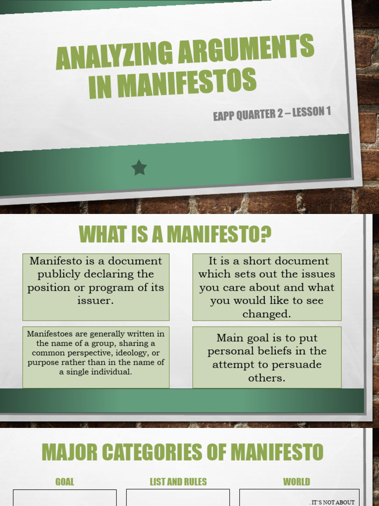 Understanding Manifestos and Their Types | PDF | Voting