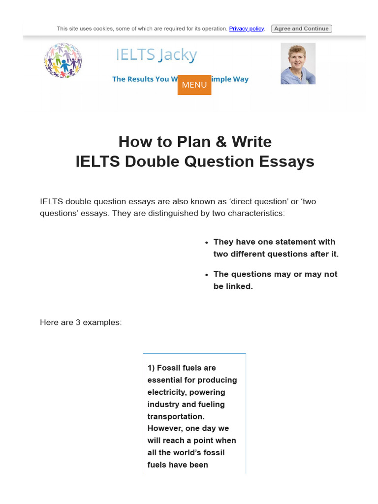 Ielts Double Question Essays | PDF | Essays | Renewable Energy