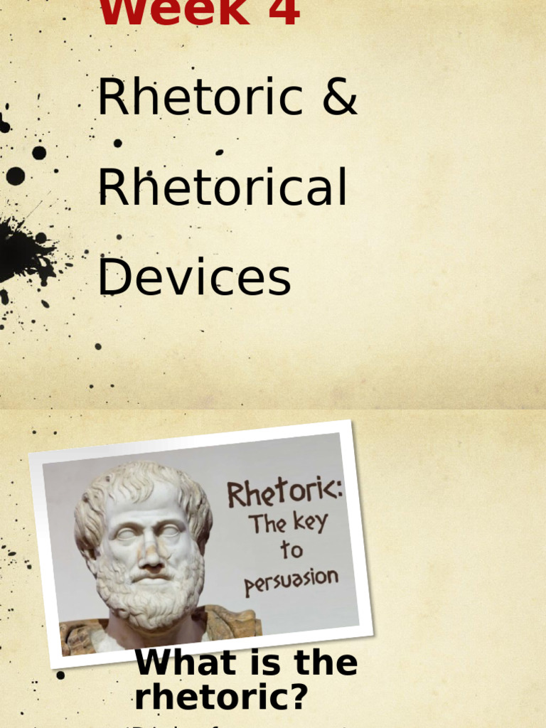 Wk4-Review On Rhetoric & Rhetorical Devices | PDF | Rhetoric ...