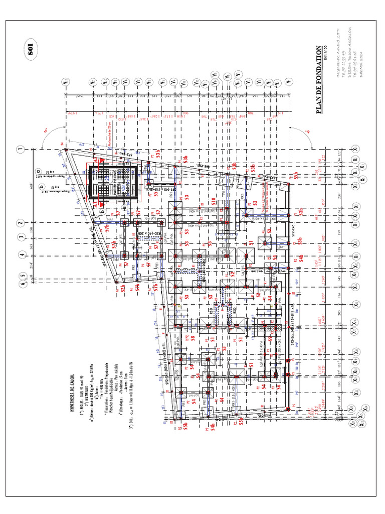 PLANS DE STRUCTURE IMMEUBLE AFRICARE | PDF | Building Materials