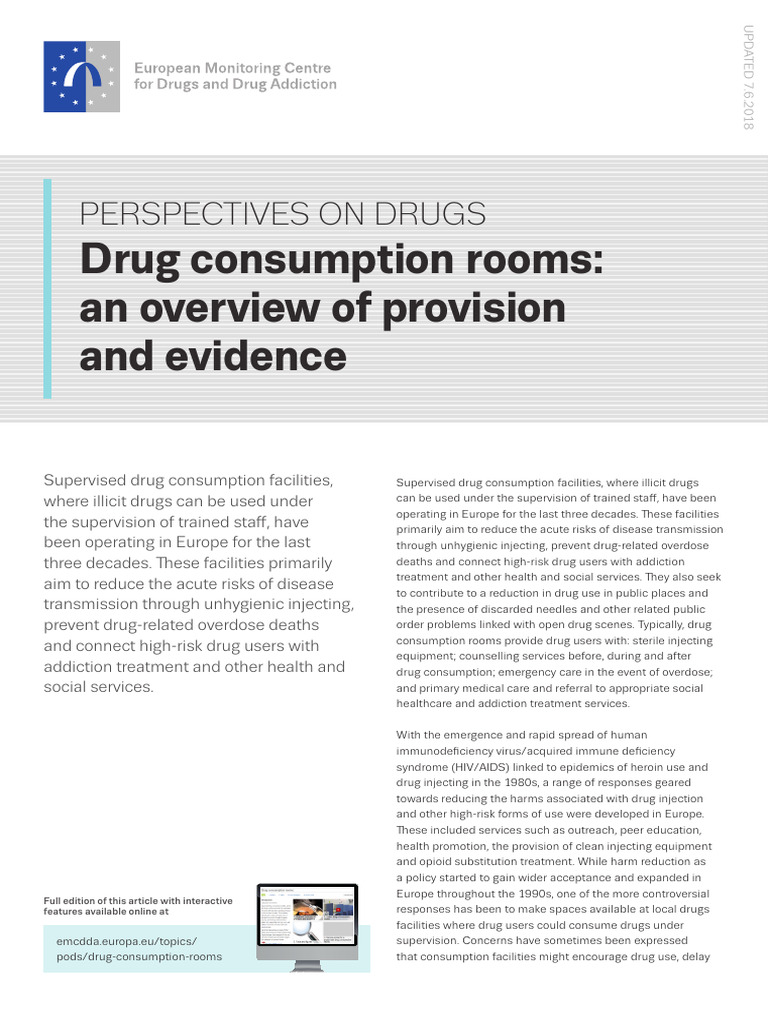 POD - Drug Consumption Rooms | PDF | Health Policy | Medical Specialties
