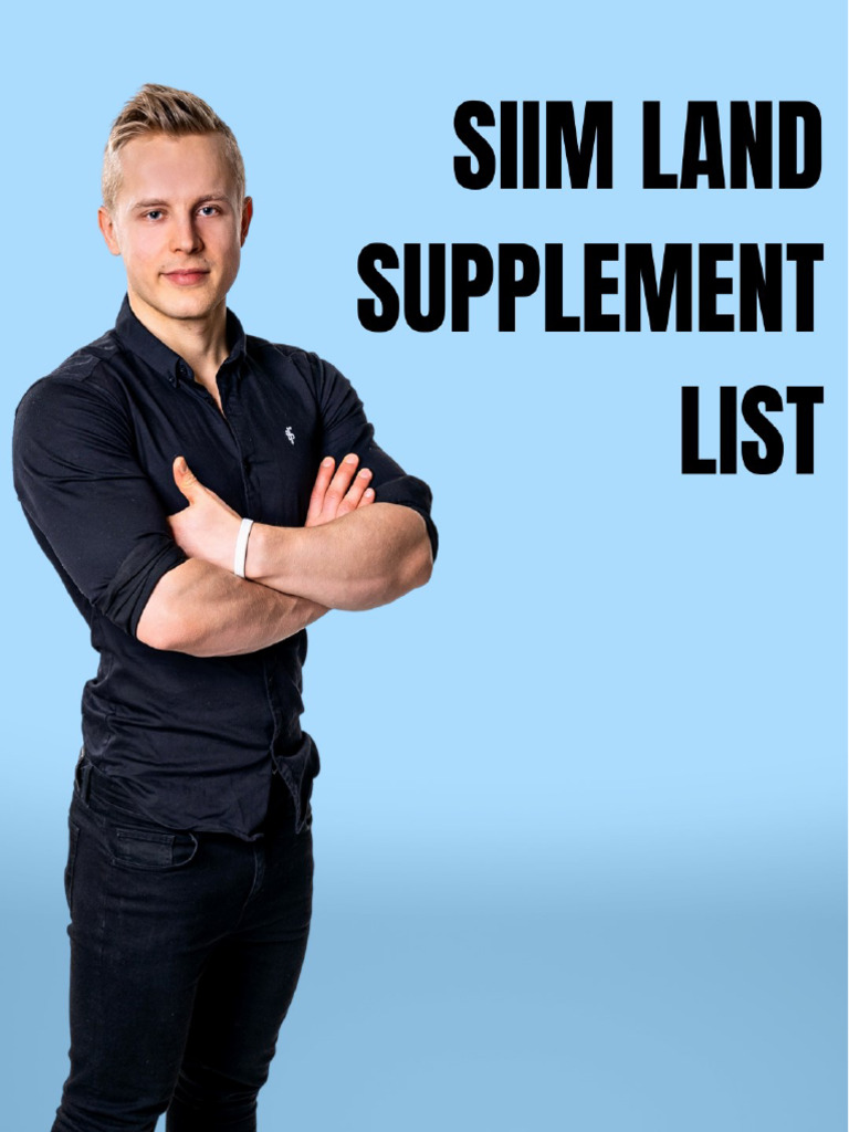Siim Land Supplement List | PDF | Disclaimer | Damages