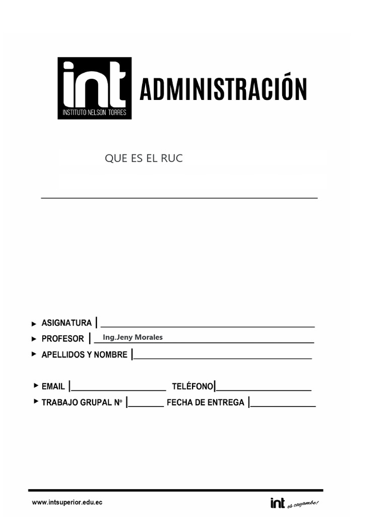 Qué es el RUC: Guía Tributaria | PDF