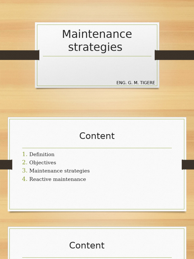 Maintenance Strategies | PDF | Reliability Engineering | Safety