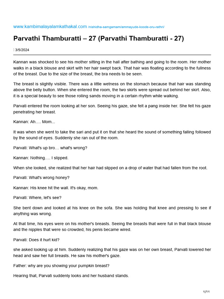 Parvathi Thamburatti 27 Parvathi Thamburatti - 27 | PDF