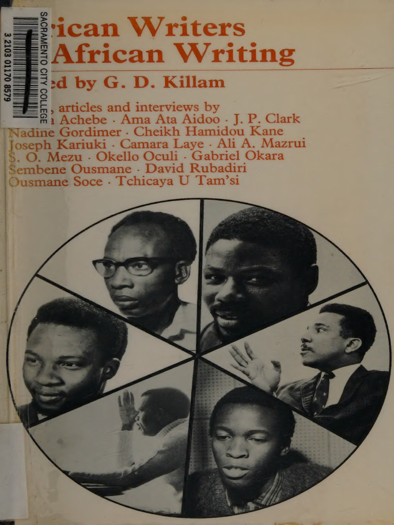African Writers on African Writing -- edited by G_D_ Killam -- Studies ...
