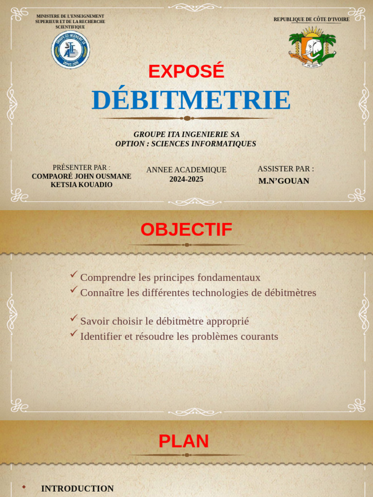 Débitmétrie : Techniques et Choix | PDF | Pression | Dynamique des fluides
