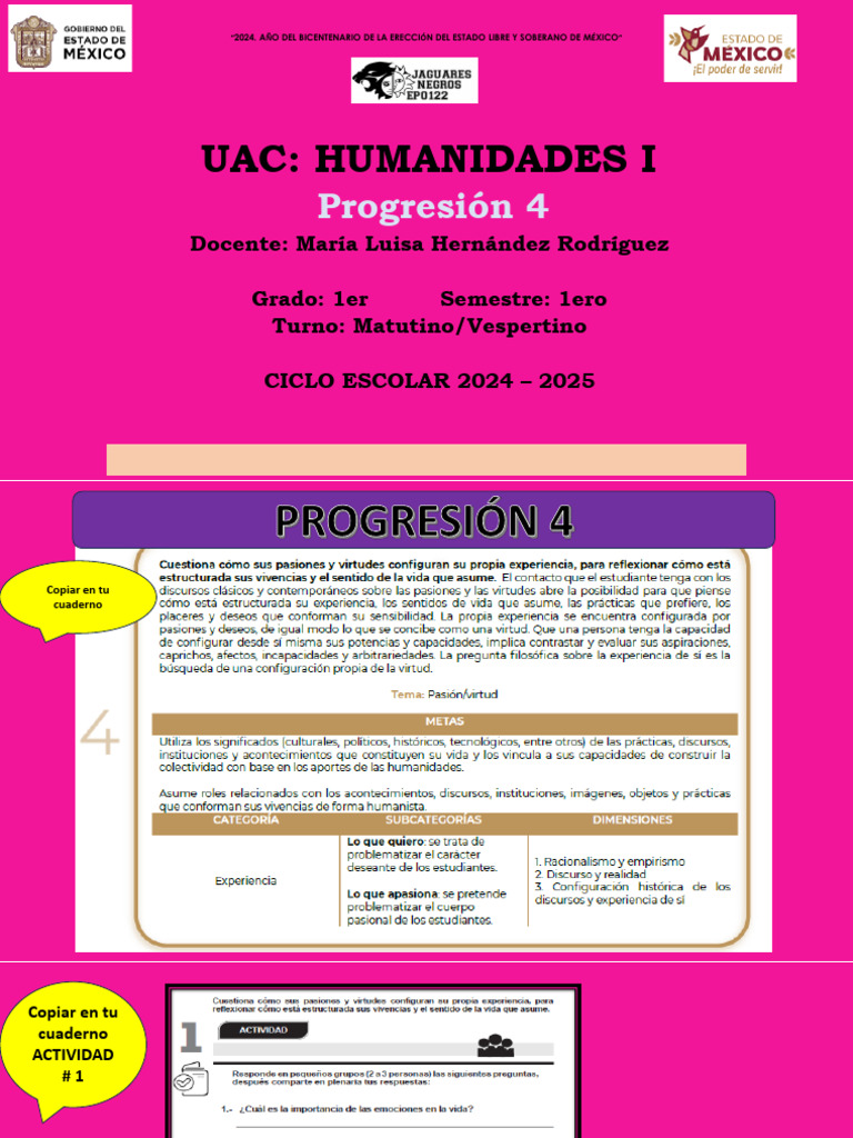 Presentación Progresión 4 | PDF