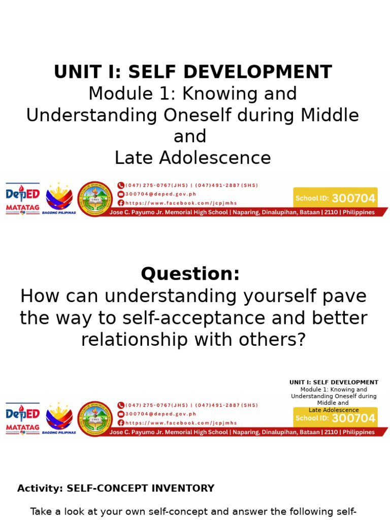 UNIT-I_Module-1 | PDF | Personal Development | Goal