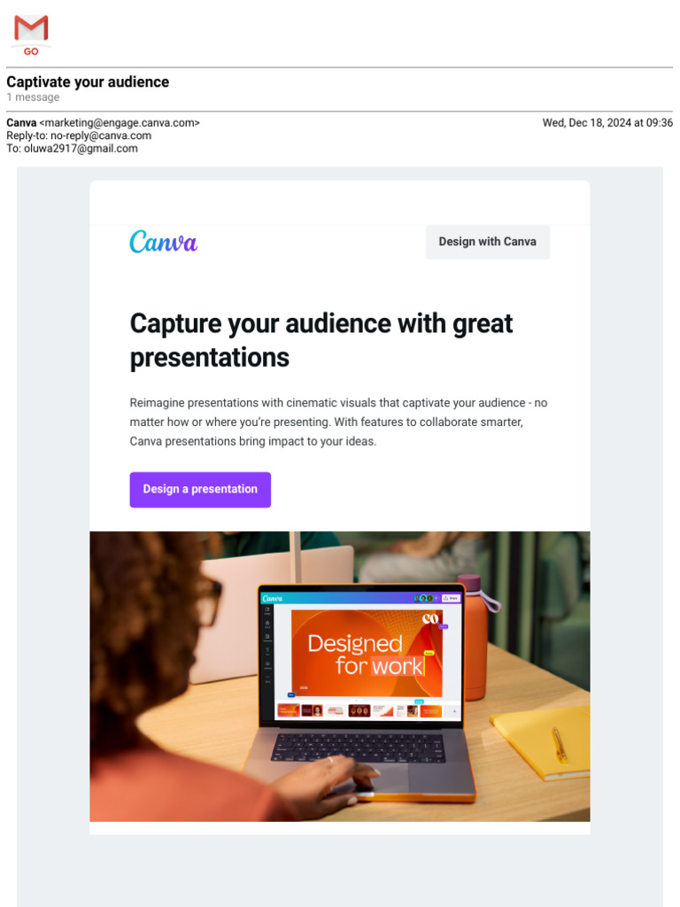 Gmail - Captivate Your Audience | PDF