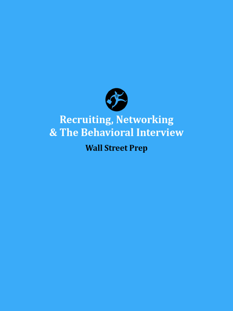 WSP Blue Book | PDF | Résumé | Investment Banking