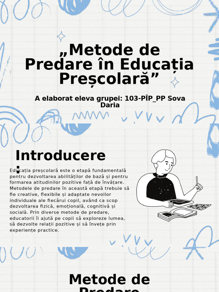 Metode de Predare. Şova Daria | PDF