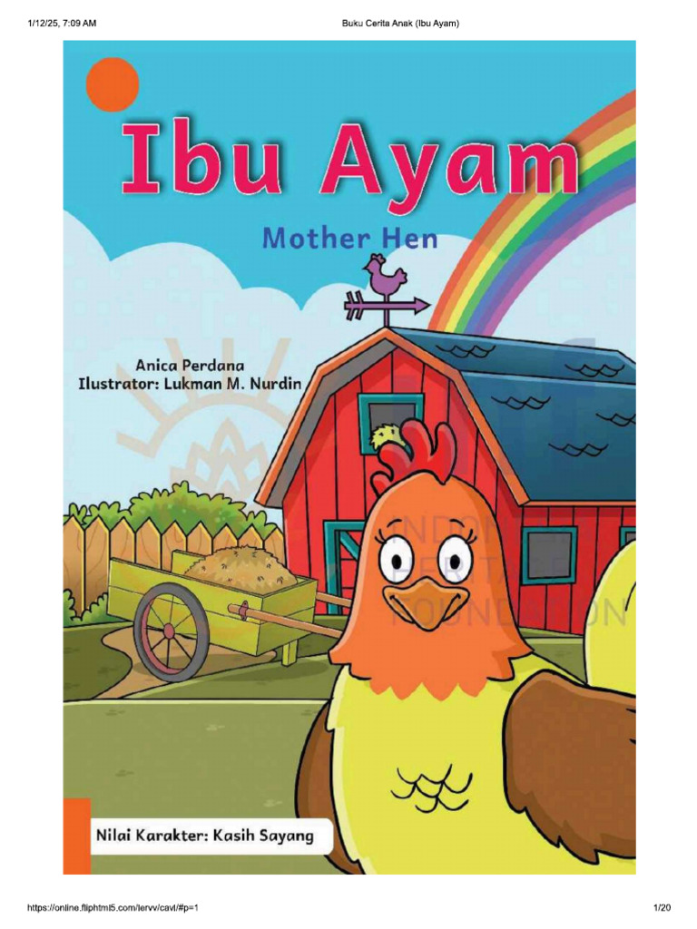Kisah Induk Ayam Yang Sayang Anaknya | PDF
