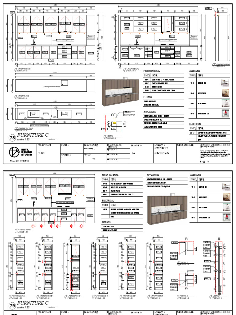 Gambar Kerja Wet Kitchen - 231230 - 164830 | PDF